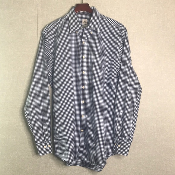 Peter Millar | Shirts | Peter Millar Mens Blue White Checkered Nanoluxe Button Down Shirt | Poshmark